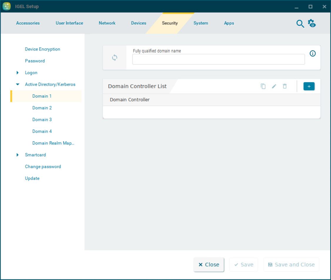Domain Configuration for Active Directory/Kerberos in IGEL OS 12